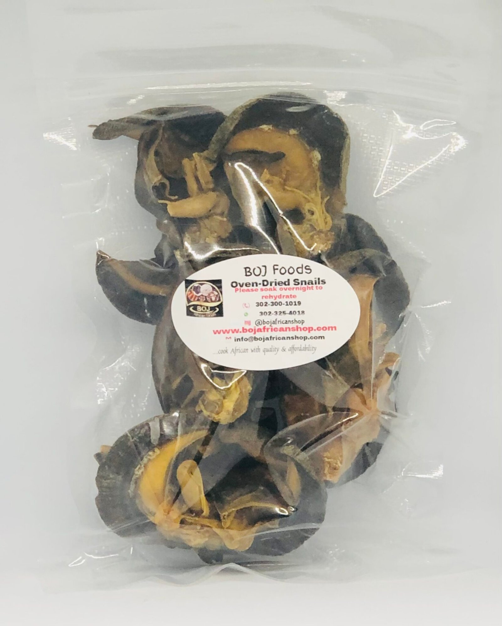 Oven Dried Snails - BOJ African Shop